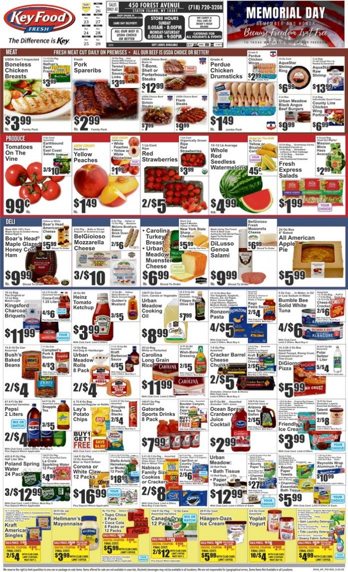 Key Food Weekly Ad May 23 – May 29, 2025 (Memorial Day Promotion ...