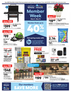 Lowe's Member Week May 08 – May 14, 2025