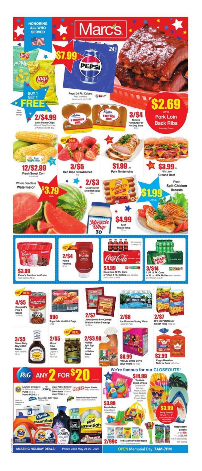 Marc's Weekly Ad May 21 – May 27, 2025 (Memorial Day Promotion Included)