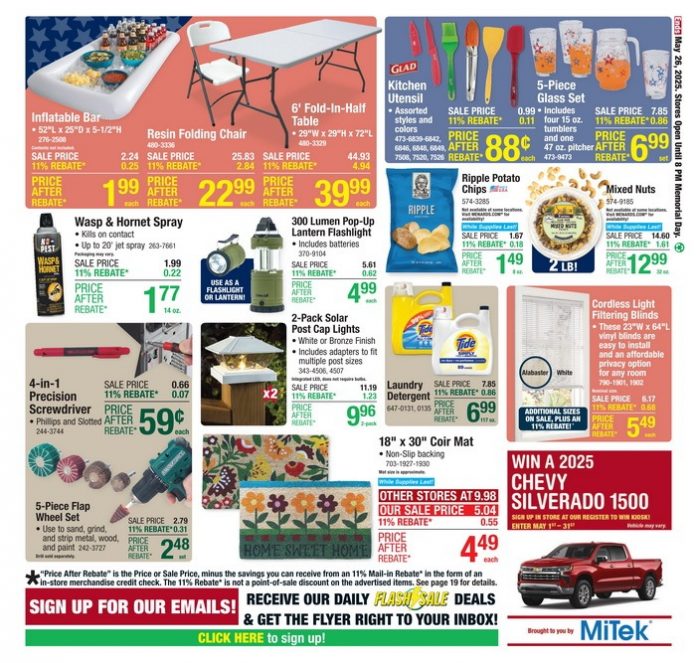 Menards Weekly Ad May 15 – May 26, 2025 (Memorial Day Promotion Included)