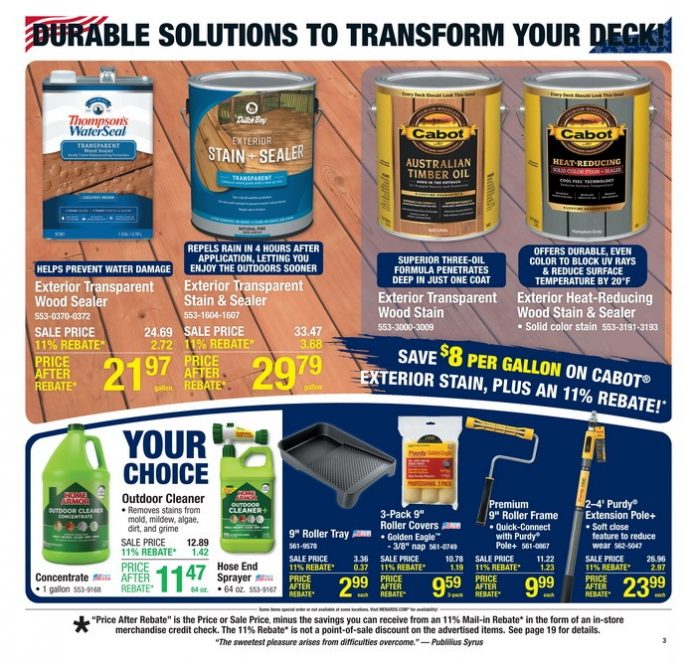 Menards Weekly Ad May 15 – May 26, 2025 (Memorial Day Promotion Included)