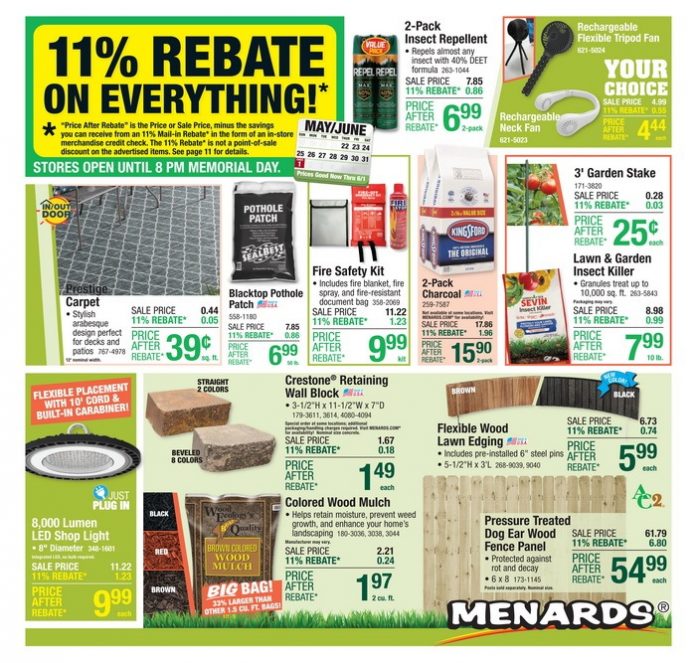 Menards Weekly Ad May 22 – Jun 01, 2025