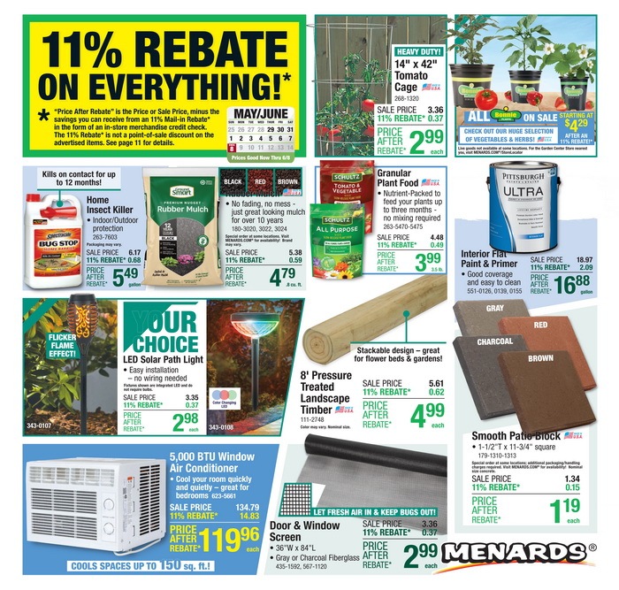 Menards Weekly Ad May 29 – Jun 08, 2025