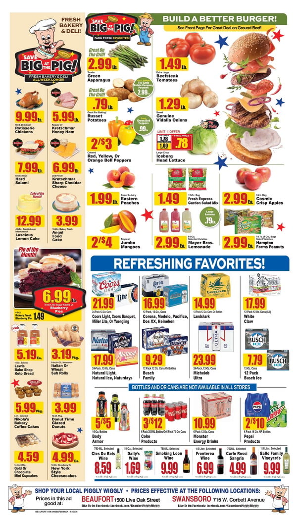 Piggly Wiggly Weekly Ad May 21– May 27, 2025 (Memorial Day Promotion ...