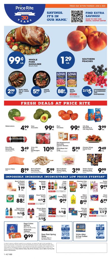 Price Rite Weekly Ad May 30 – Jun 05, 2025