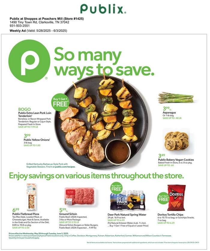 Publix Weekly Ad May 28 – Jun 03, 2025