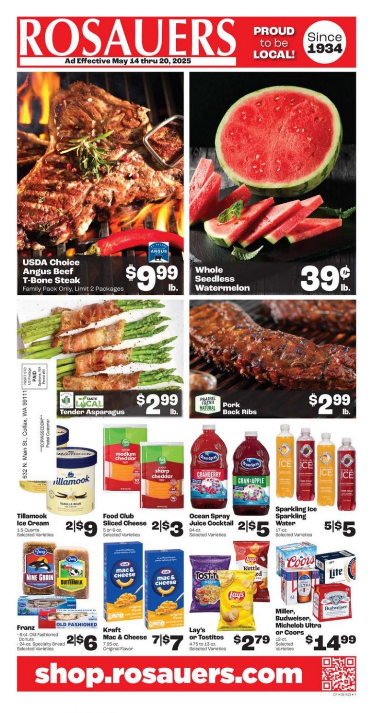 Rosauers Weekly Ad May 14 – May 20, 2025