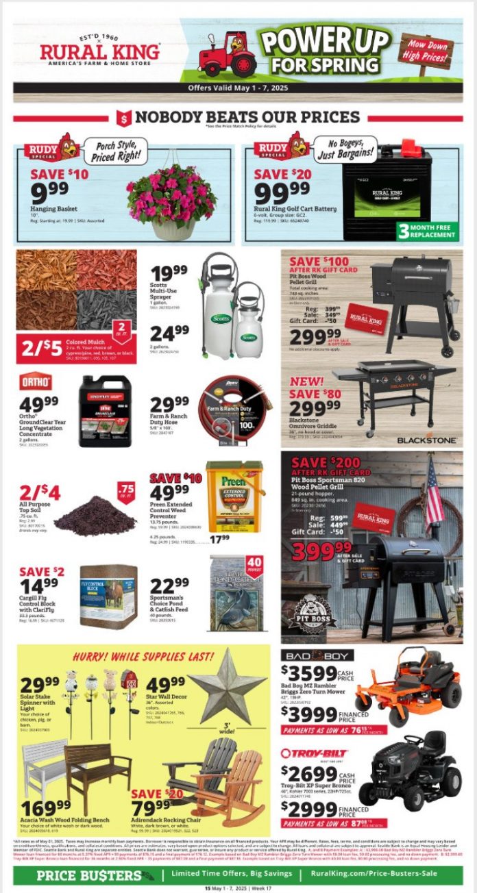 Rural King Weekly Ad May 01 – May 07, 2025