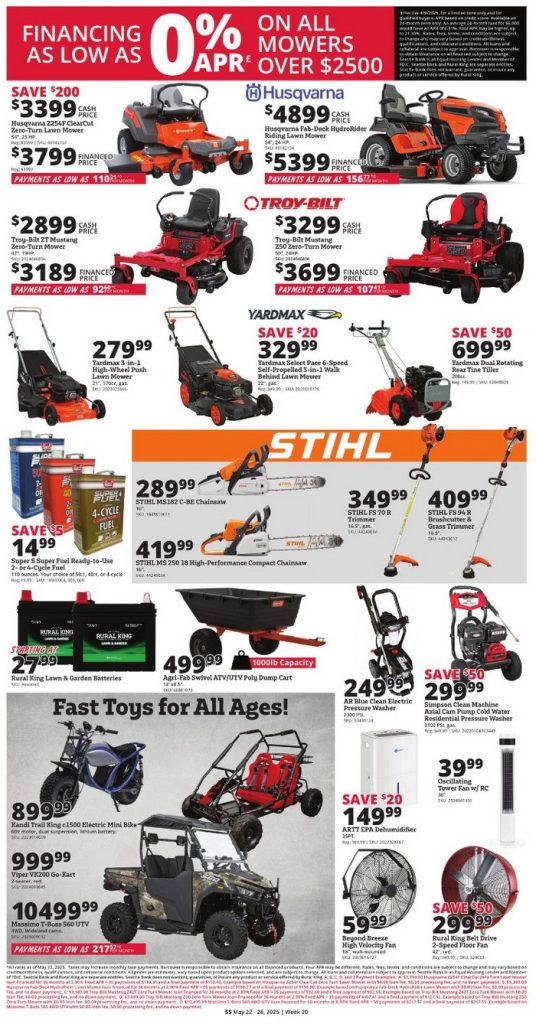 Rural King Weekly Ad May 22 – May 28, 2025