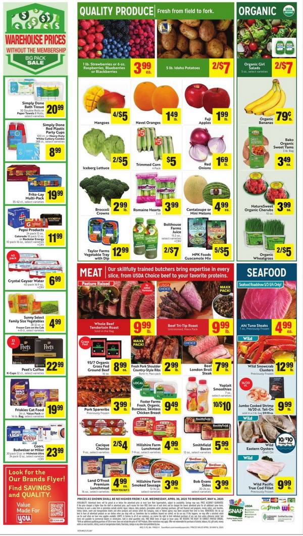 Save Mart Supermarkets Weekly Ad Apr 30 – May 06, 2025