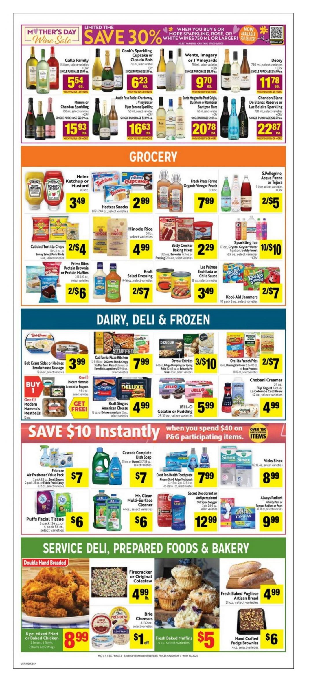 Save Mart Supermarkets Weekly Ad May 07 – May 13, 2025 (Mother's ...