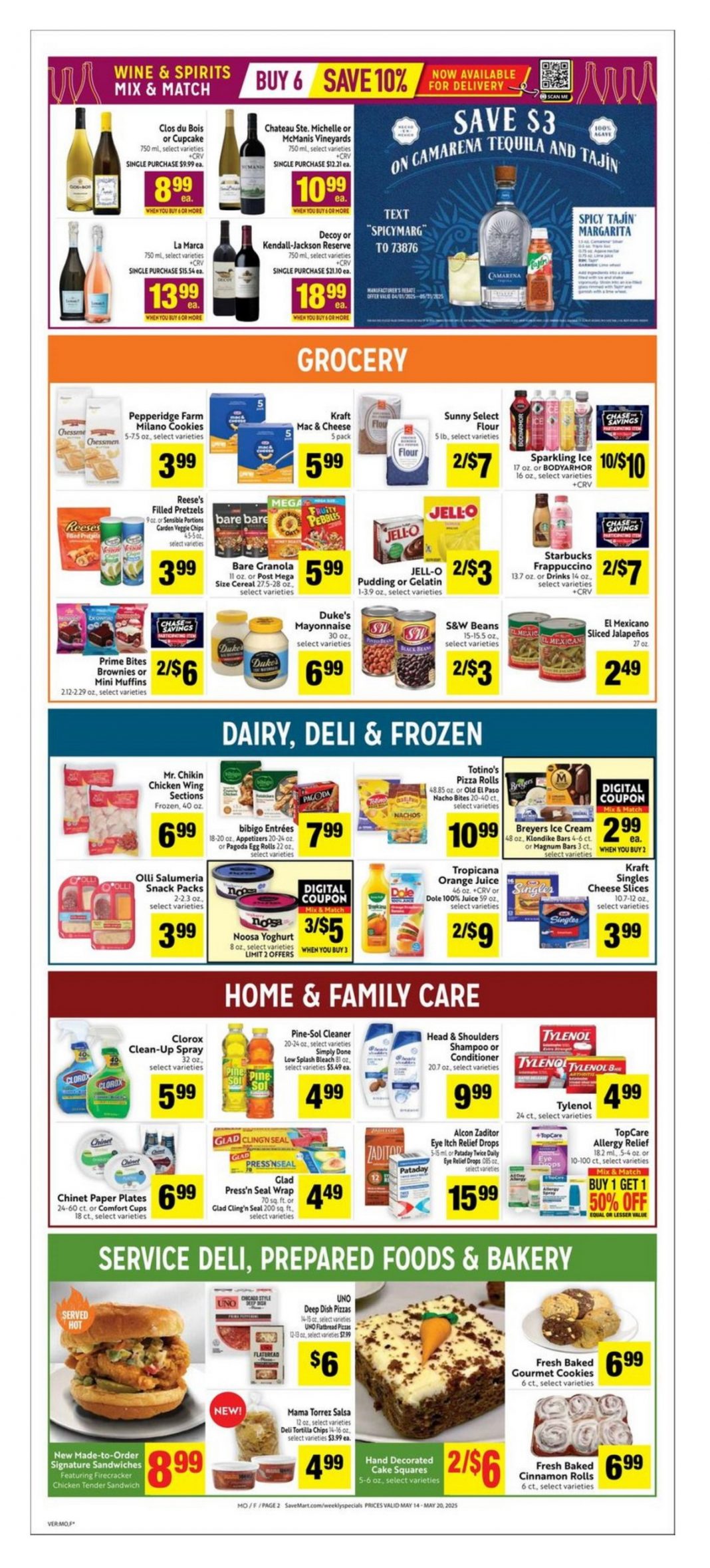 Save Mart Supermarkets Weekly Ad May 14 – May 20, 2025