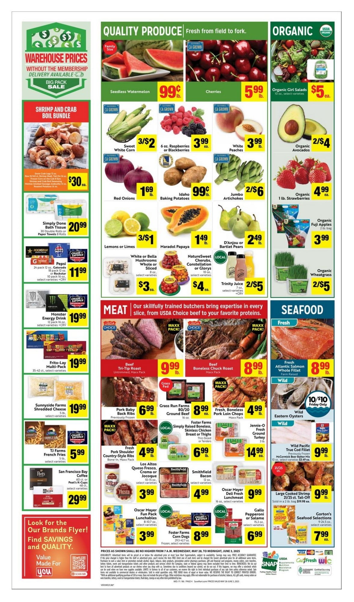 Save Mart Supermarkets Weekly Ad May 28 – Jun 03, 2025