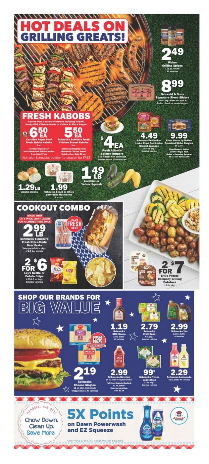 Schnucks Weekly Ad May 21 – May 27, 2025 (Memorial Day Promotion Included)