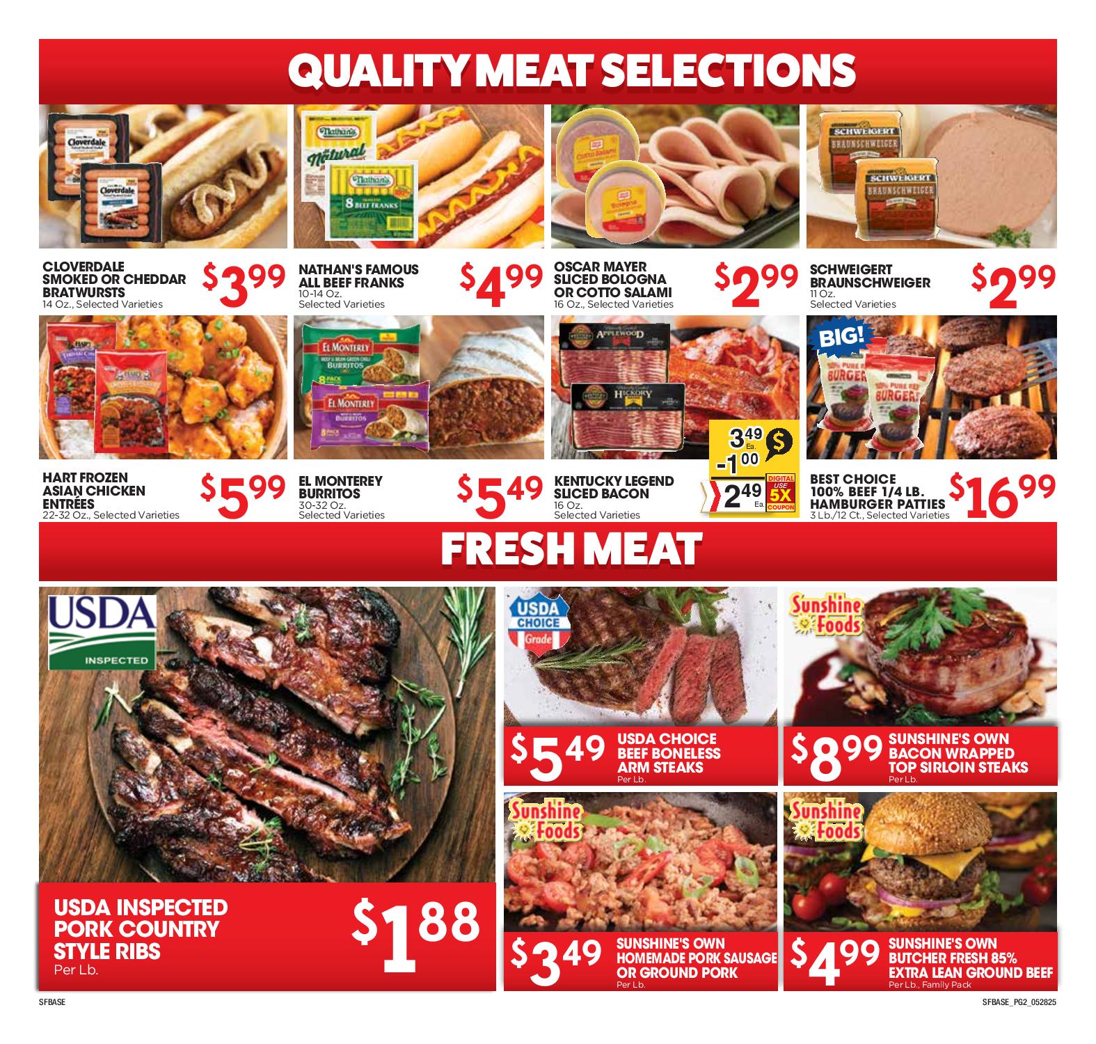 Sunshine Foods Weekly Ad May 28 – Jun 03, 2025