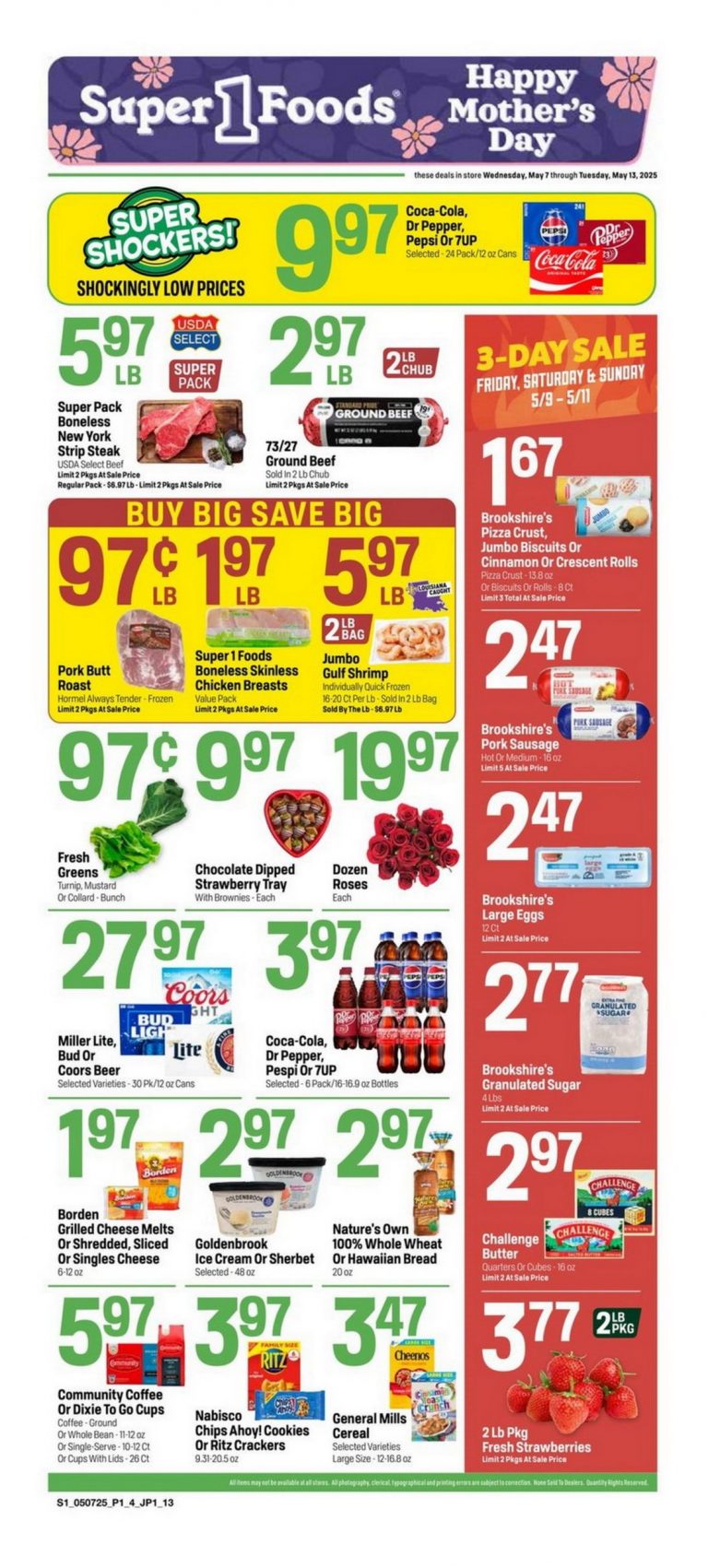 Super 1 Foods Weekly Ad May 07 – May 13, 2025