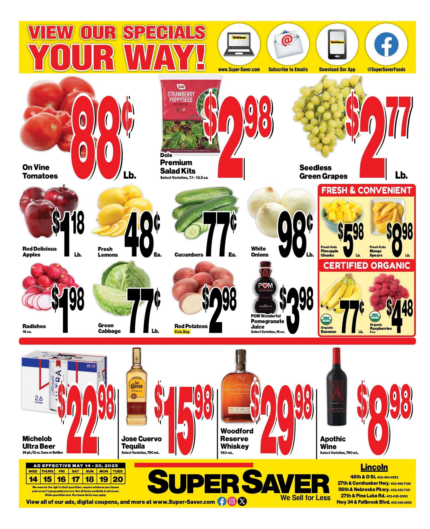 Super Saver Weekly Ad May 14 – May 20, 2025