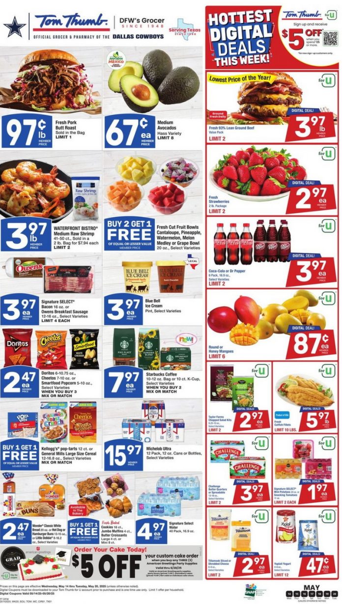 Tom Thumb Weekly Ad May 14 – May 20, 2025