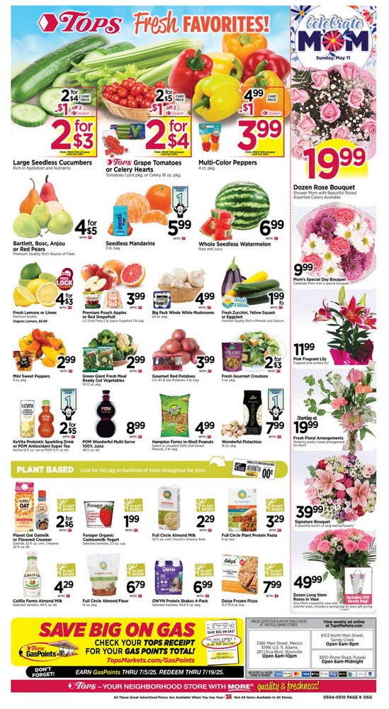 Tops Weekly Ad May 04 – May 10, 2025