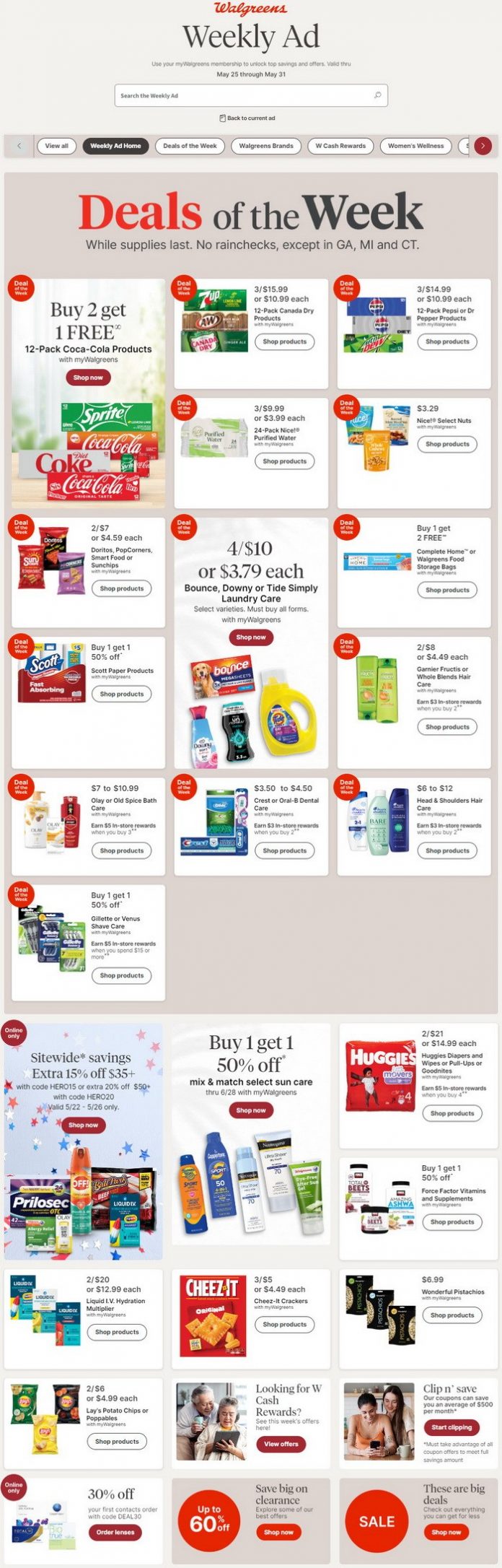 Walgreens Weekly Ad May 25 – May 31, 2025 (Memorial Day Promotion Included)