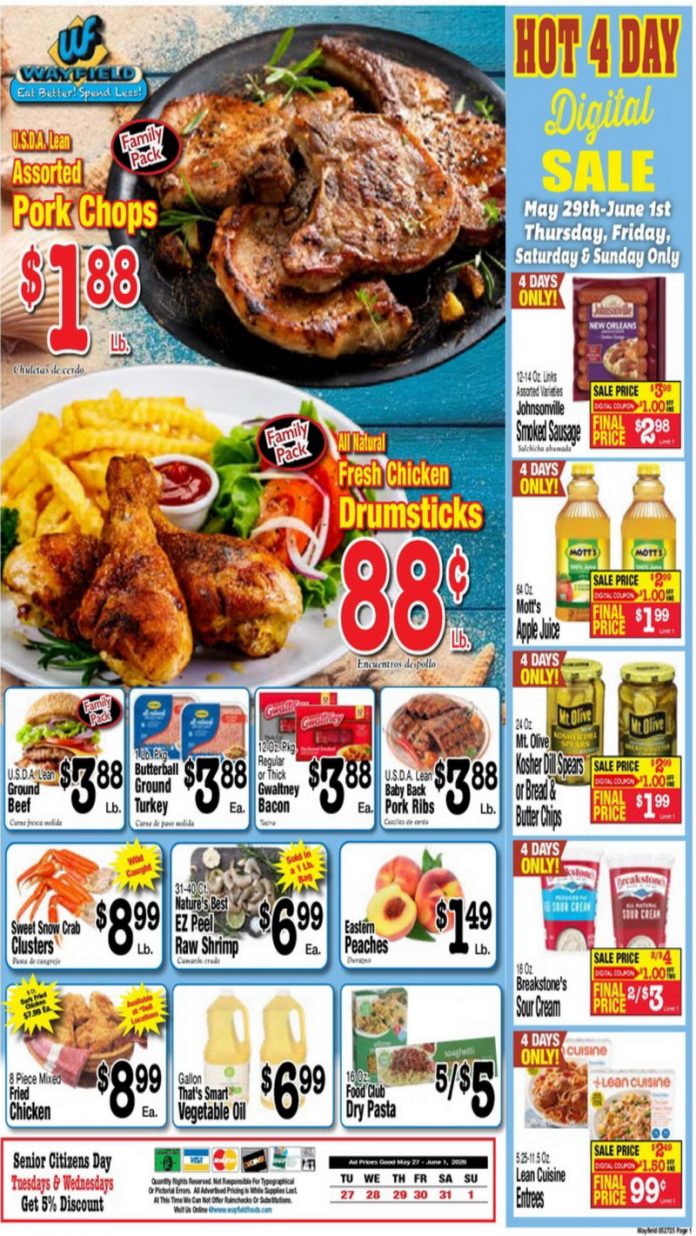 Wayfield Foods Weekly Ad May 27 – Jun 01, 2025