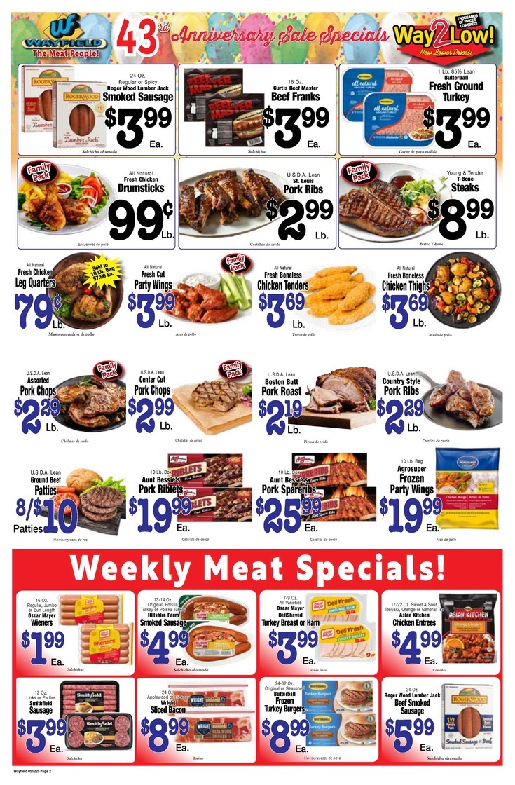 Wayfield Foods Weekly Ad May 12 – May 18, 2025