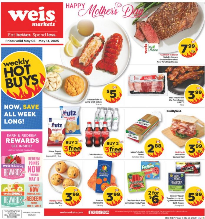 Weis Markets Weekly Ad May 08 – May 14, 2025 (Mother's Day Promotion ...