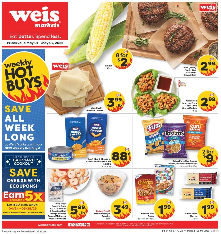 Weis Markets Weekly Ad May 01 – May 07, 2025