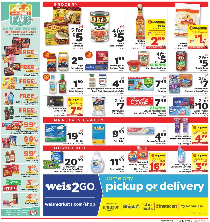 Weis Markets Weekly Ad May 01 – May 07, 2025