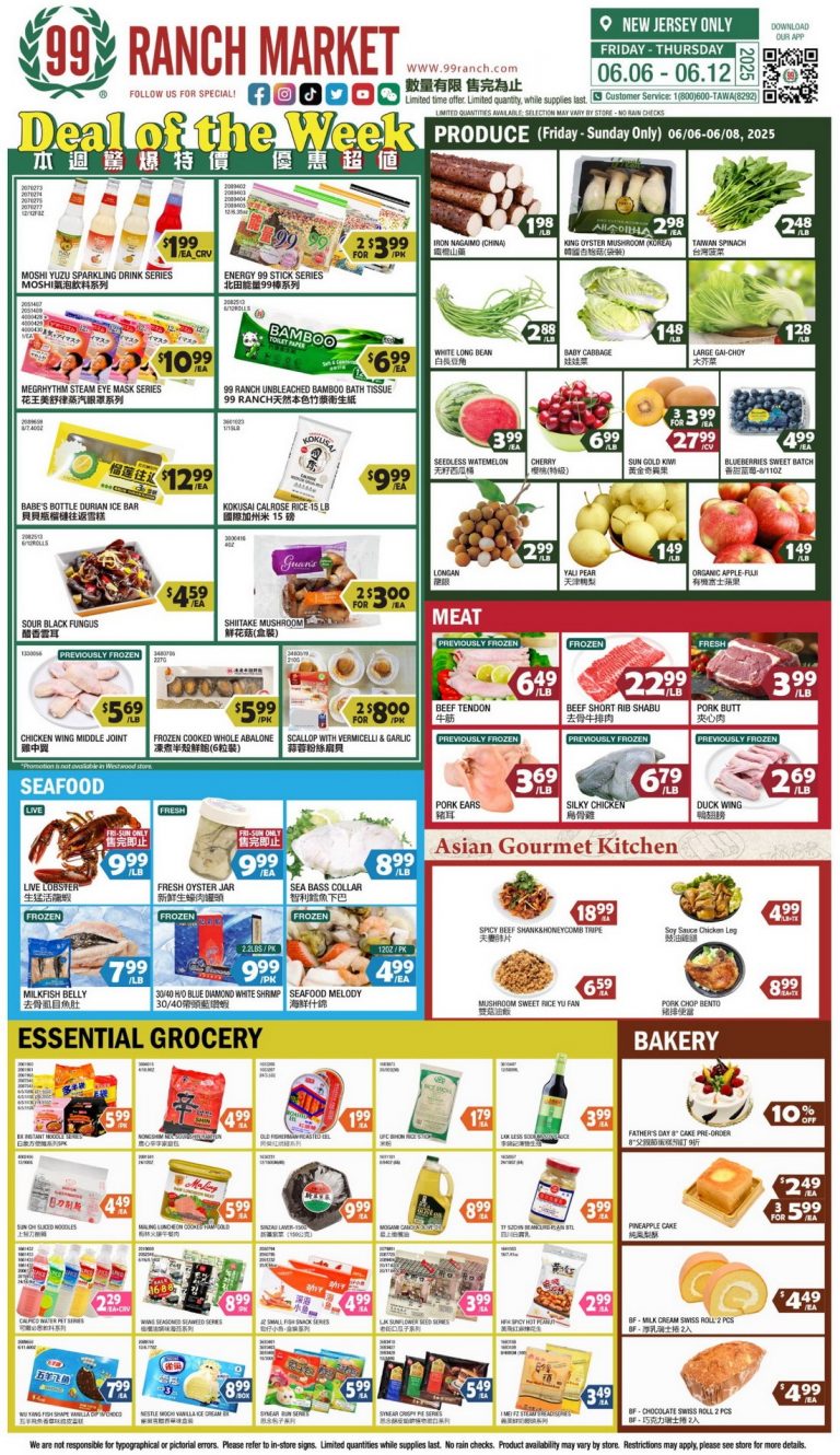 99 Ranch Market Weekly Ad Jun 06 – Jun 12, 2025