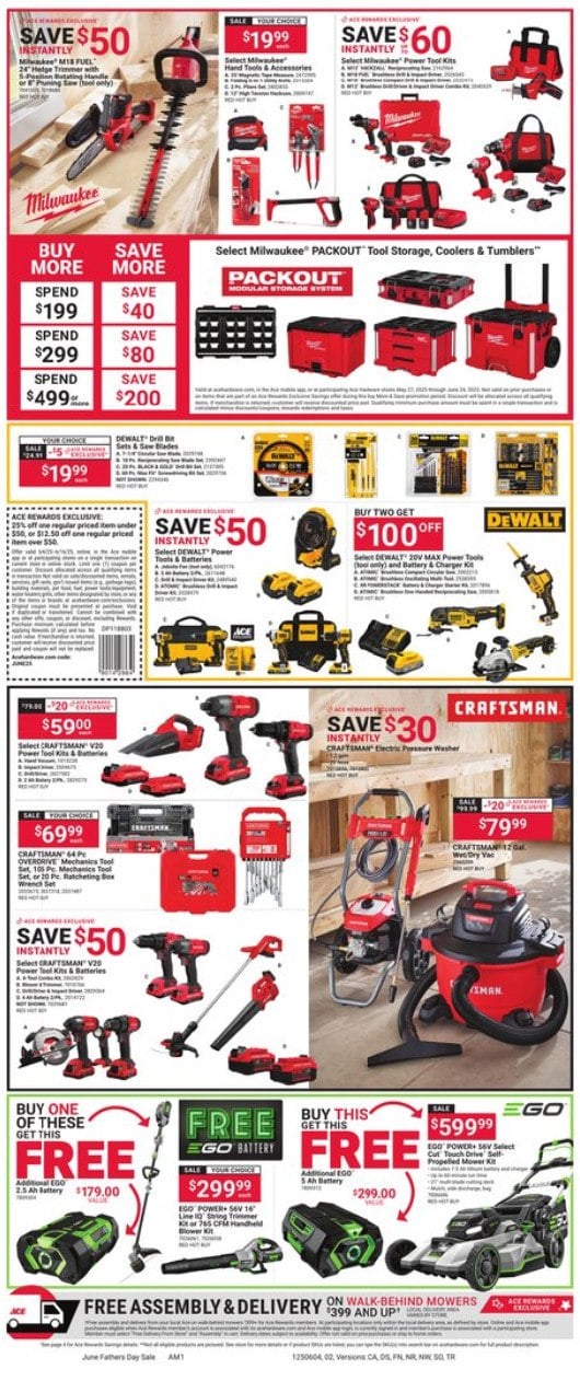 ACE Hardware Father's Day Sale Jun 04 – Jun 16, 2025