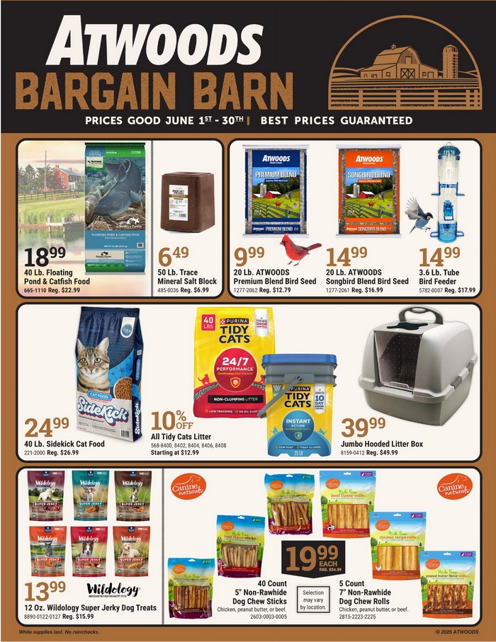 Atwoods Monthly Ad Jun 01 – Jun 30, 2025