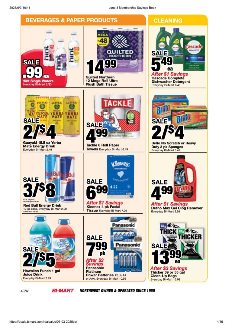 Bi-Mart Weekly Ad Jun 03 – Jun 16, 2025