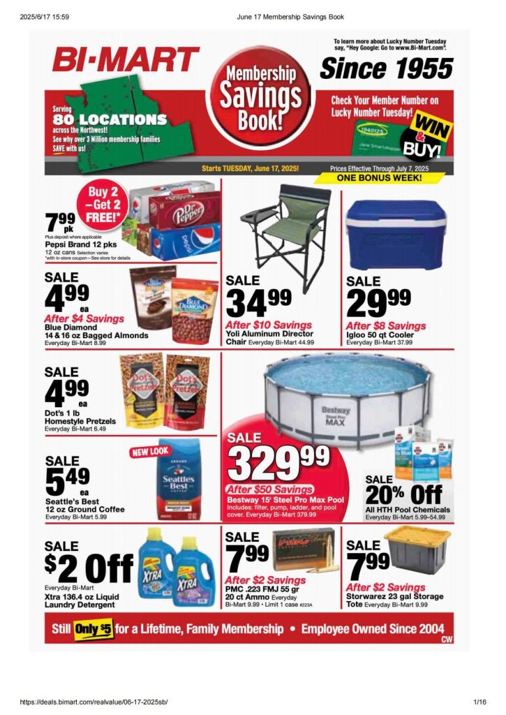 Bi-Mart Weekly Ad Jun 17 – Jul 07, 2025