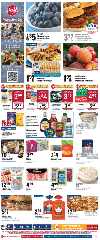 Big Y Weekly Ad Jun 26 – Jul 02, 2025 (4th of July Promotion Included)