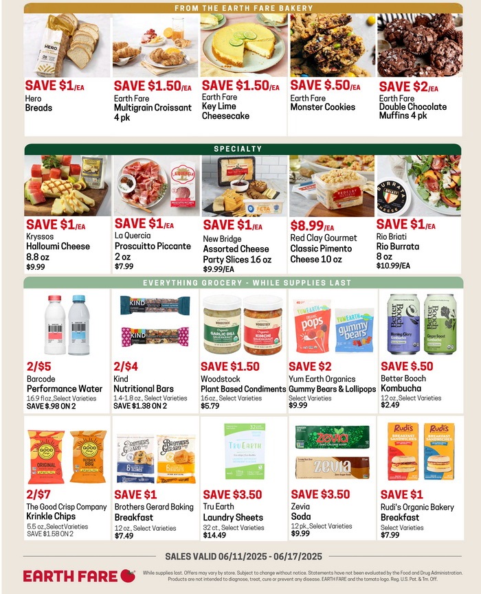 Earth Fare Weekly Ad Jun 11 – Jun 17, 2025