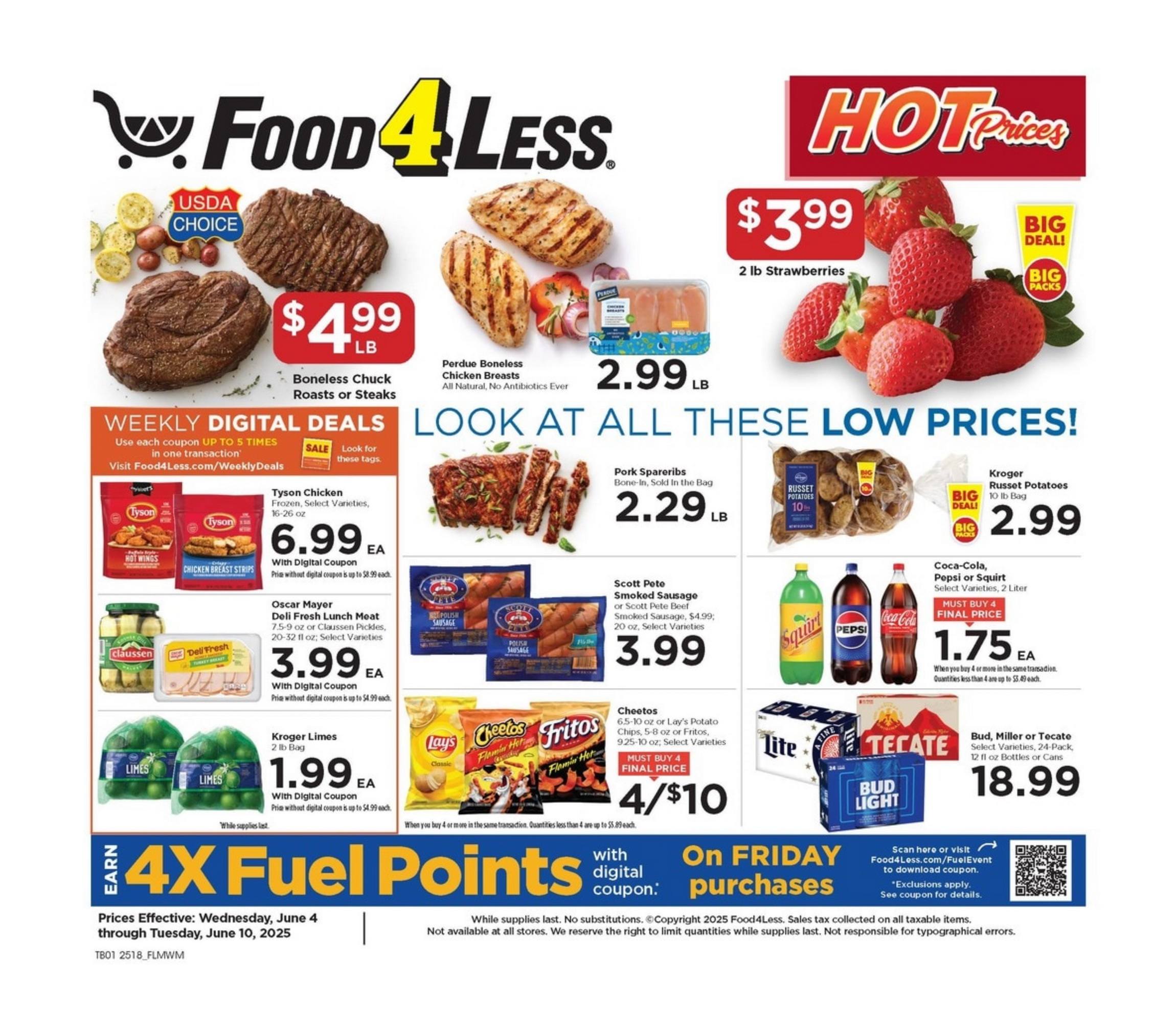 Food 4 Less Weekly Ad Jun 04 – Jun 10, 2025