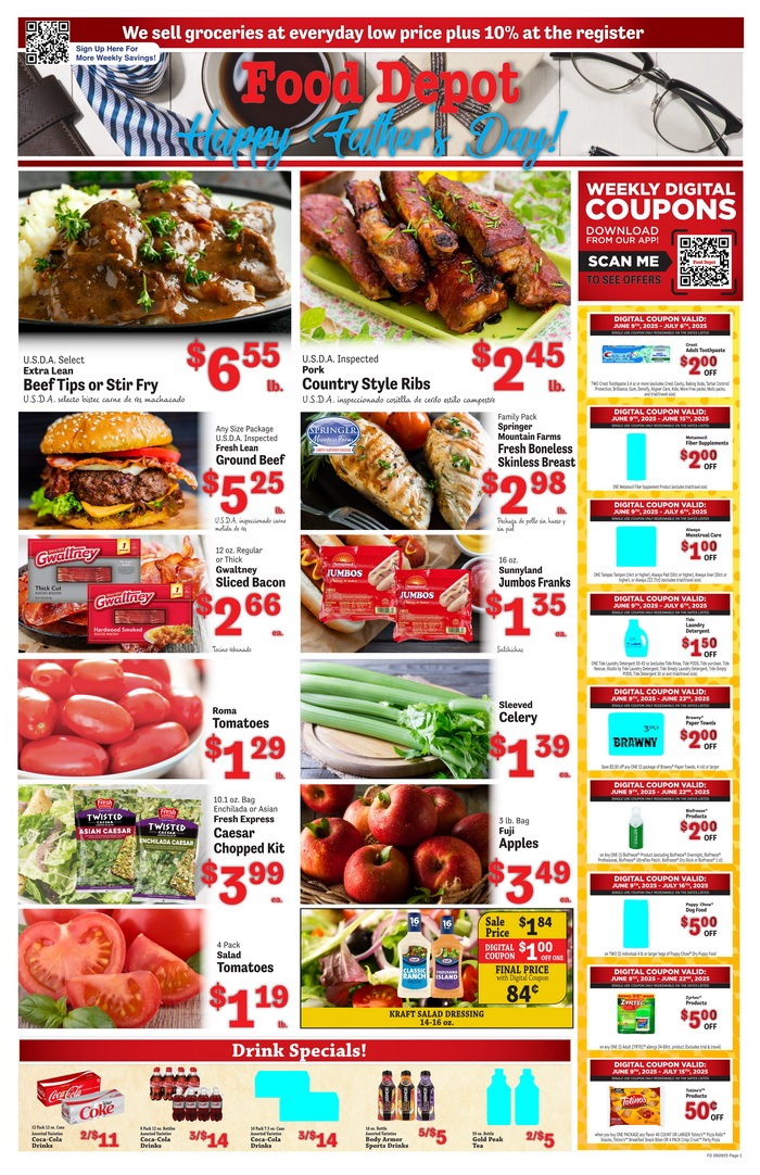 Food Depot Weekly Ad Jun 09 – Jun 15, 2025 (Father's Day Promotion ...