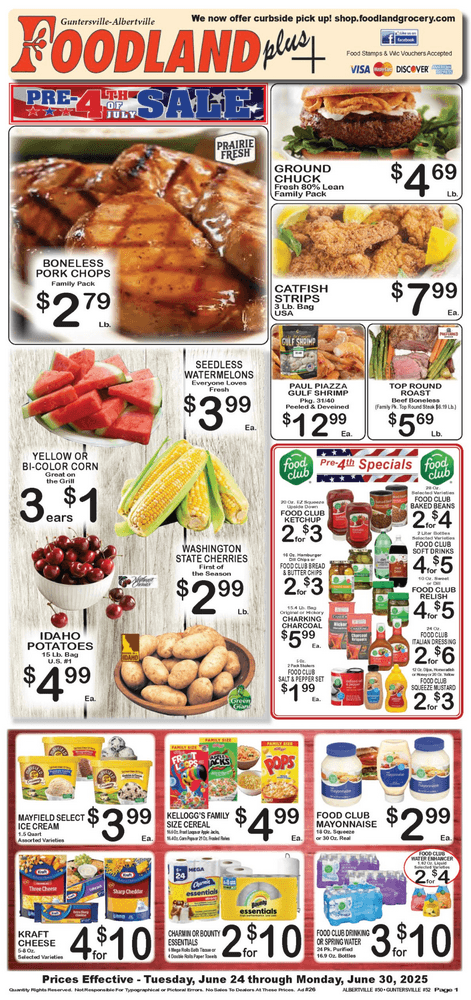 Foodland(US) Weekly Ad Jun 24 – Jun 30, 2025