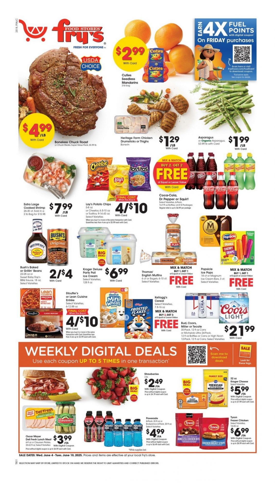 Fry's Food Weekly Ad Jun 04 – Jun 10, 2025