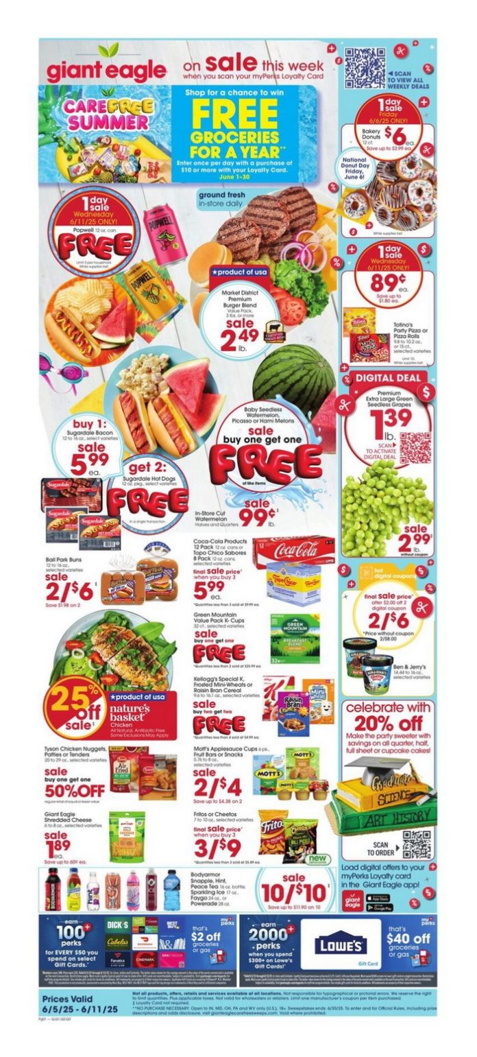 Giant Eagle Weekly Ad Jun 05 – Jun 11, 2025