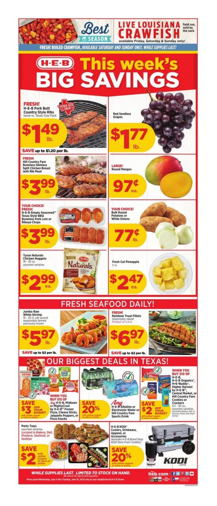 HEB Weekly Ad Jun 04 – Jun 10, 2025