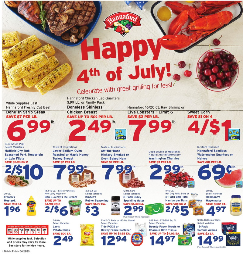 Hannaford Weekly Ad Jun 29- Jul 05, 2025