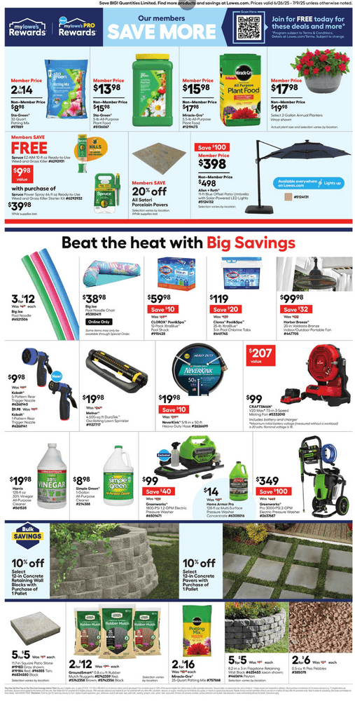 Lowe's Weekly Ad Jun 26 – Jul 09, 2025 (4th of July Promotion Included)