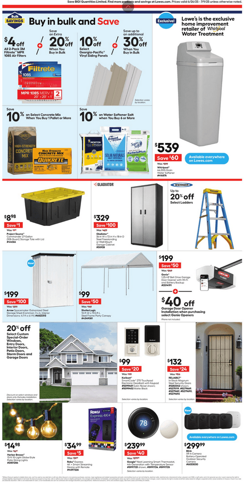 Lowe's Weekly Ad Jun 26 – Jul 09, 2025 (4th of July Promotion Included)