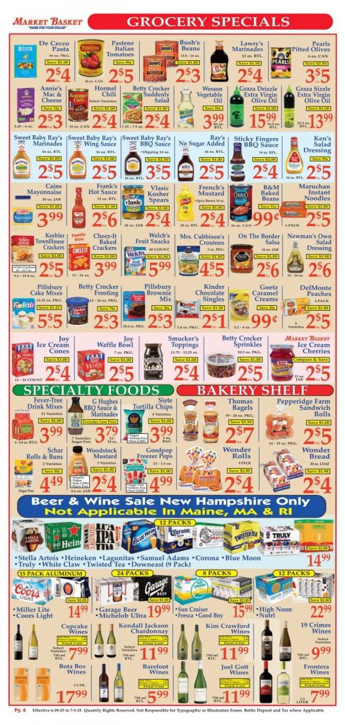 Market Basket Weekly Ad Jun 29 – Jul 05, 2025 ( 4th of July Promotion ...
