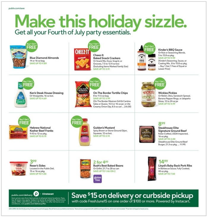 Publix Weekly Ad Jun 25 – Jul 01, 2025