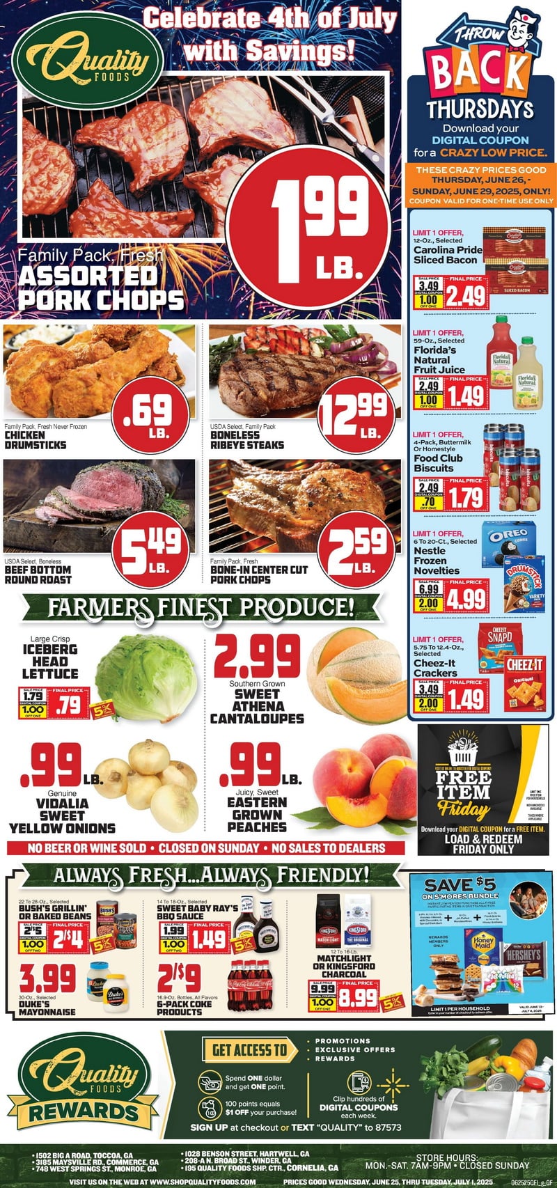 Quality Foods Weekly Ad Jun 25 – Jul 01, 2025