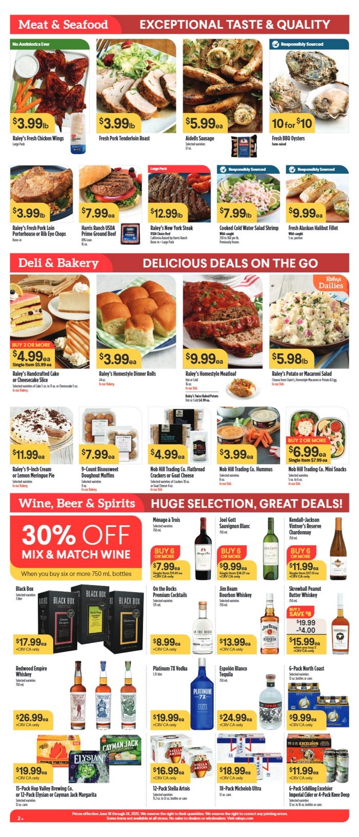 Raley's Supermarkets Weekly Ad Jun 18 – Jun 24, 2025