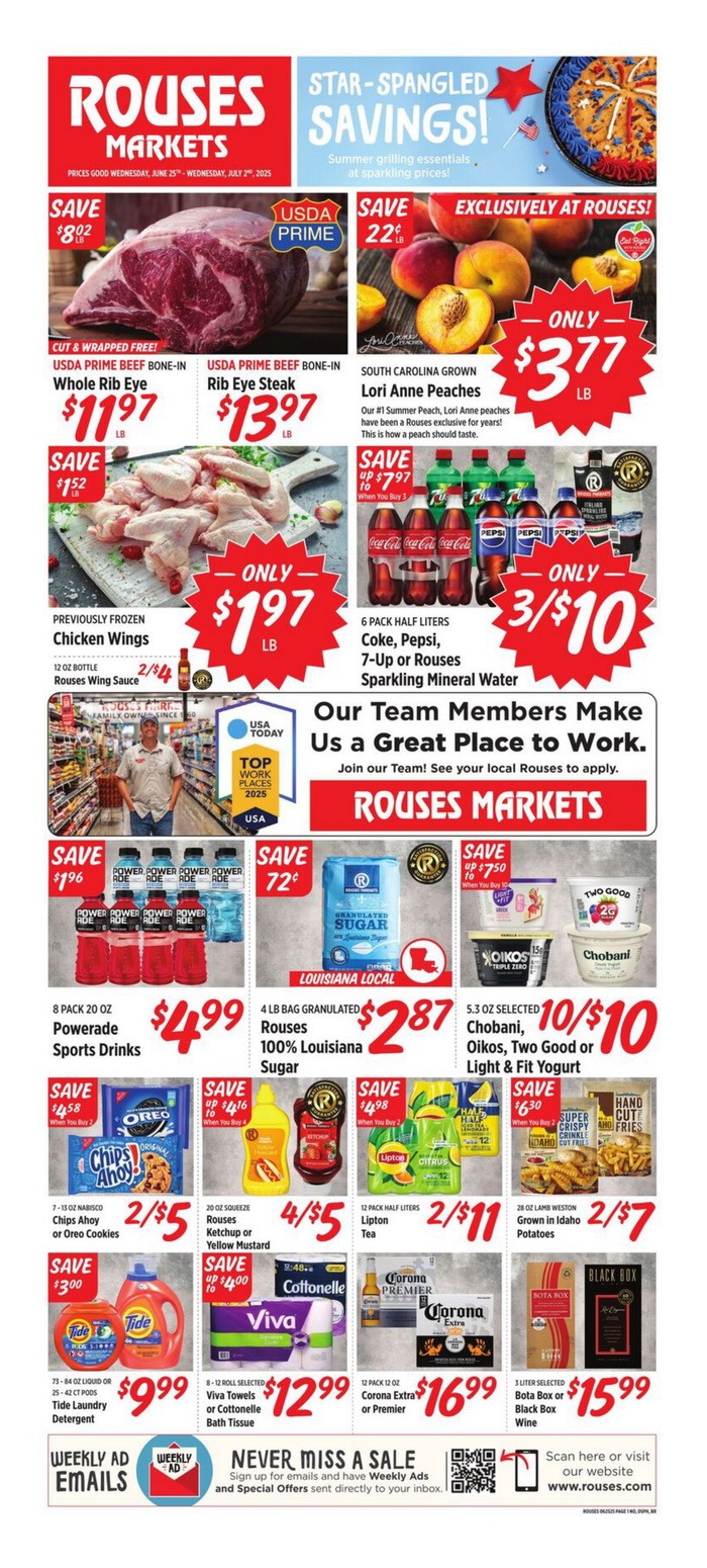 Rouses Weekly Ad Jun 25 – Jul 02, 2025